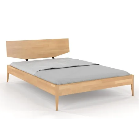 Lit double bois massif 2 places style scandinave VERO Choix couleur ...